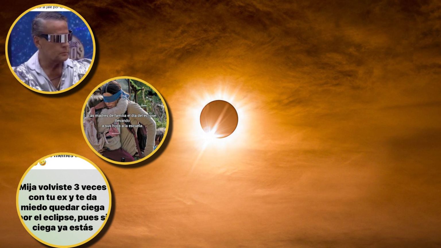 Memes del eclipse del 8 de abril de 2024