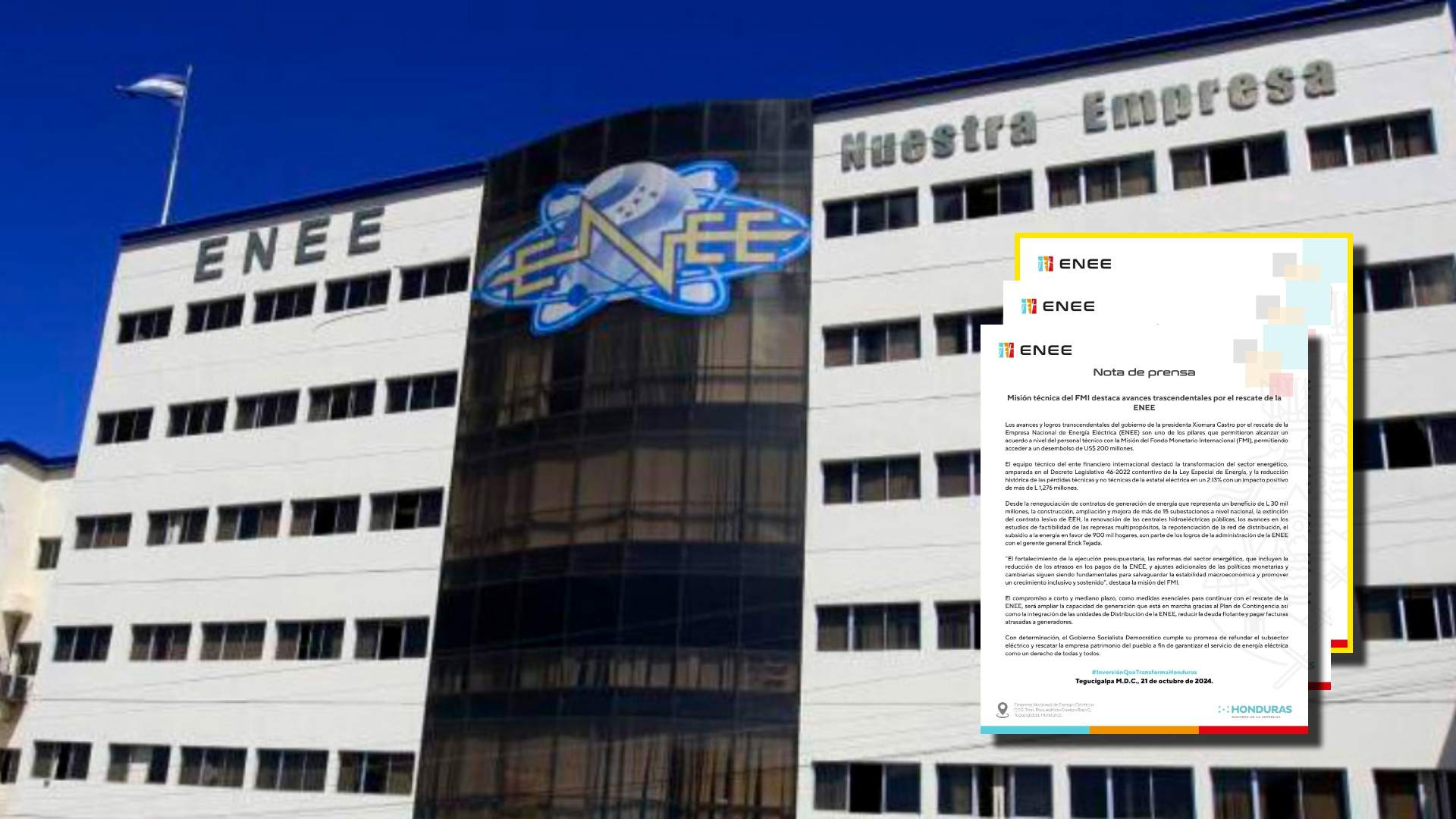 Rescate de la ENEE: estos son los logros alcanzados